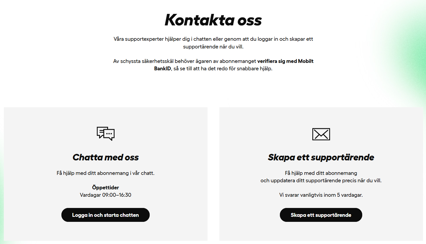 Hur kan du kontakta oss? – FAQ